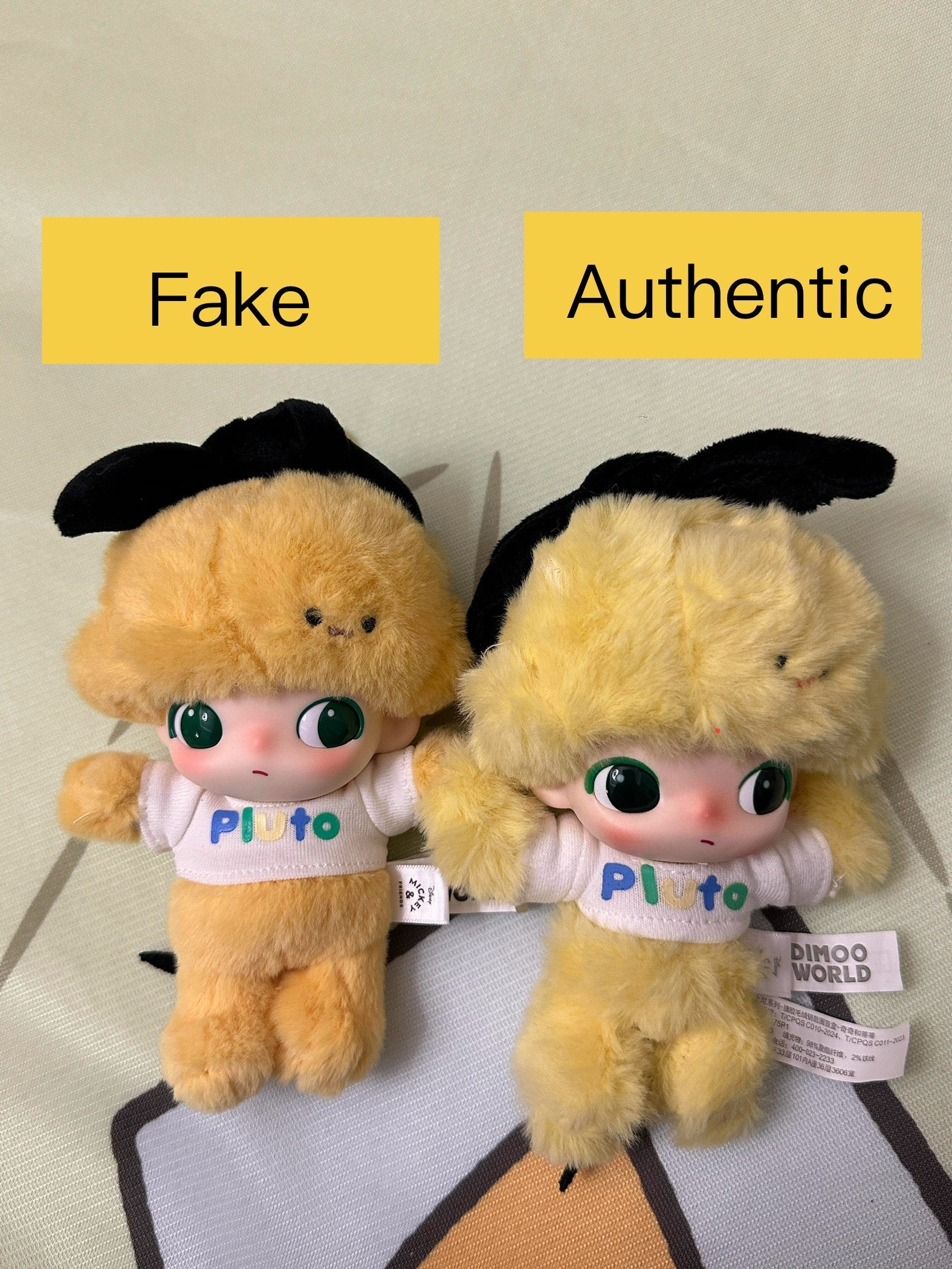 How to Distinguish DIMOO x Disney Series Vinyl Plush Keychain Authenti ...